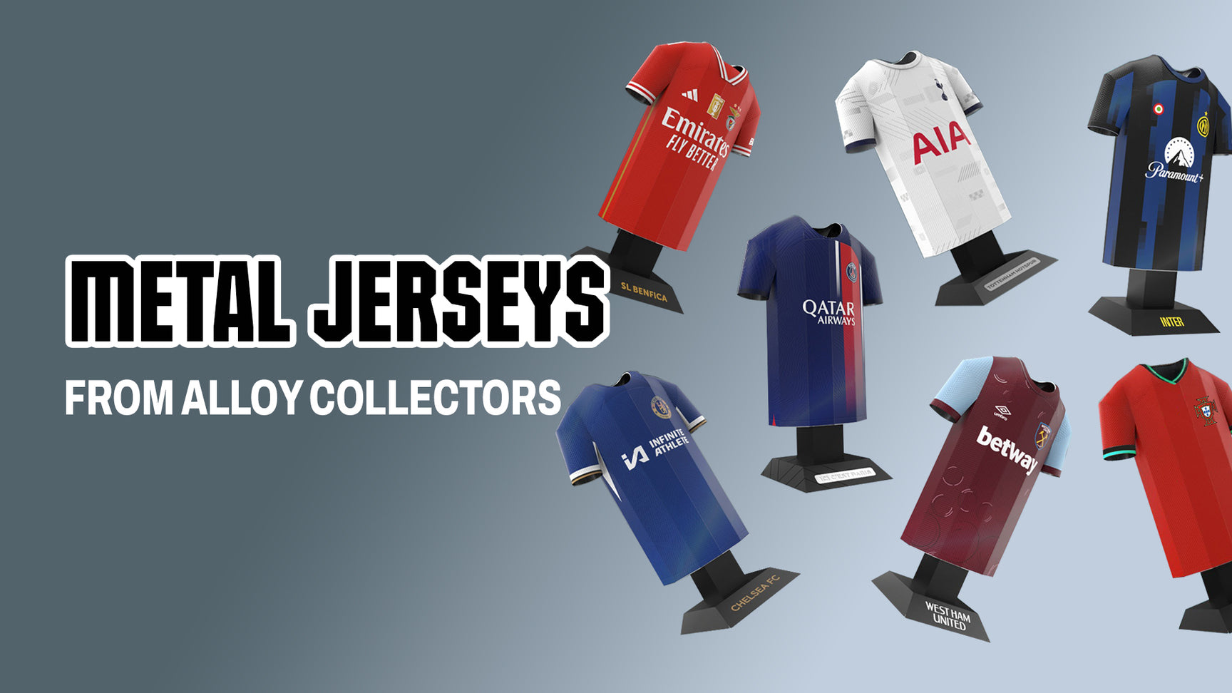 Alloy Collectors Metal Jerseys – SoccerCards.ca