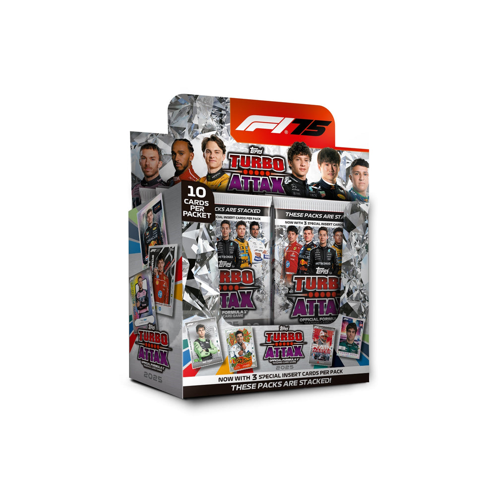 Buy 2025 Topps Turbo Attax Formula 1 Cards Box at SoccerCards.ca!